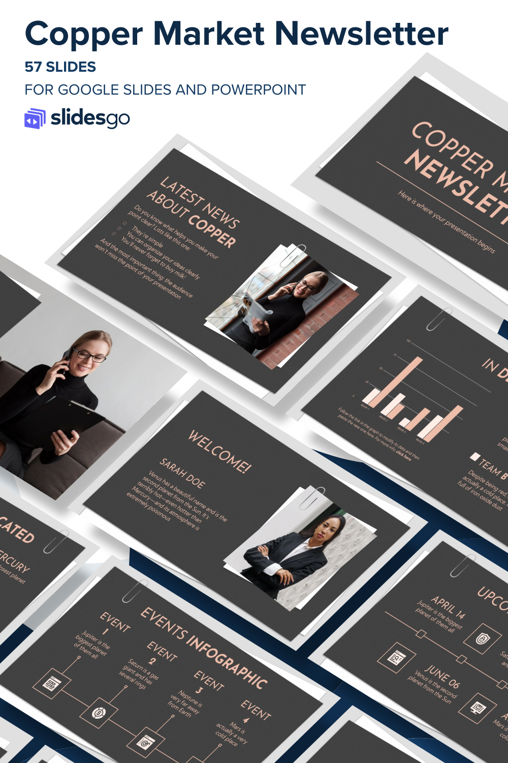 Copper Market Newsletter | Google Slides & PowerPoint