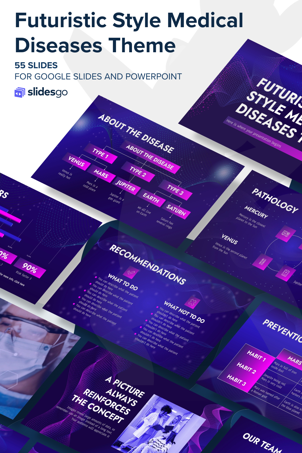 Futuristic Style Medical Diseases Theme | Google Slides