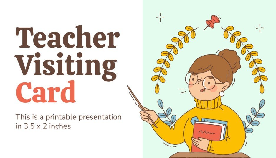 Teacher Visiting Card | Google Slides & PowerPoint