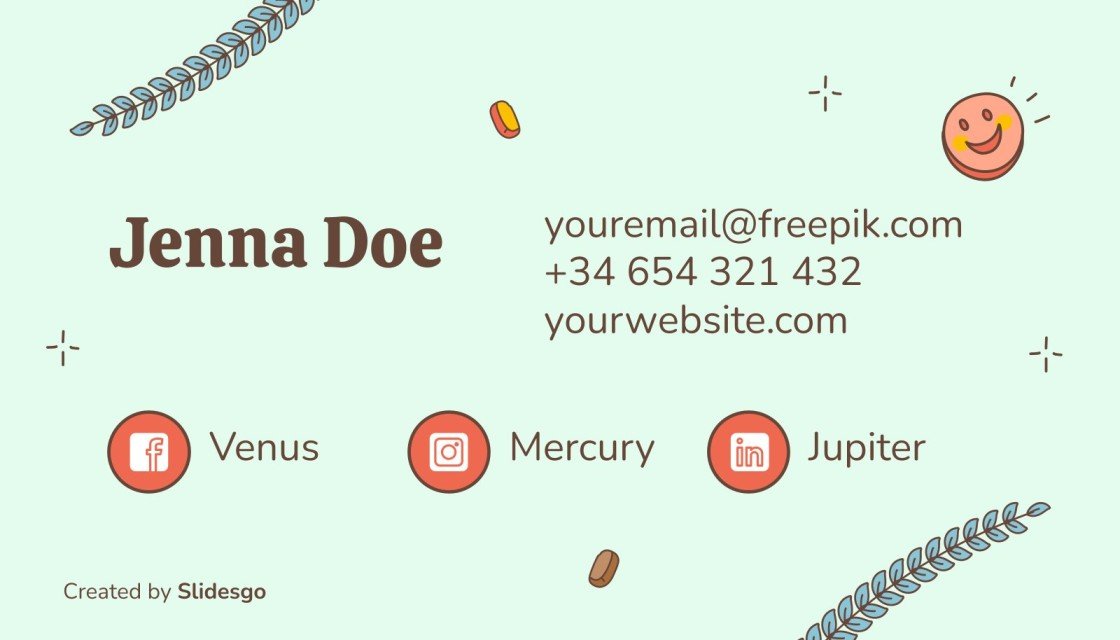 Teacher Visiting Card | Google Slides & PowerPoint