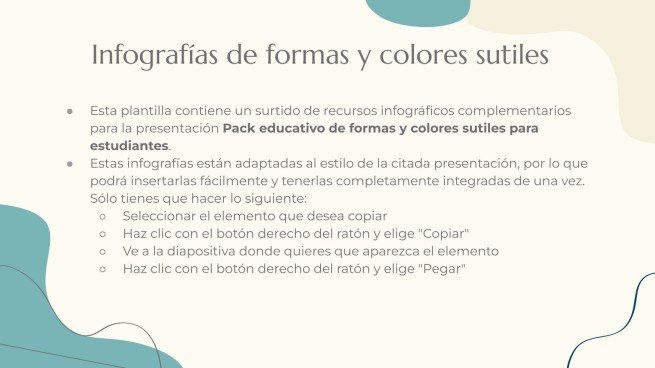 Subtle Shapes & Colors Pack for Students Infographics