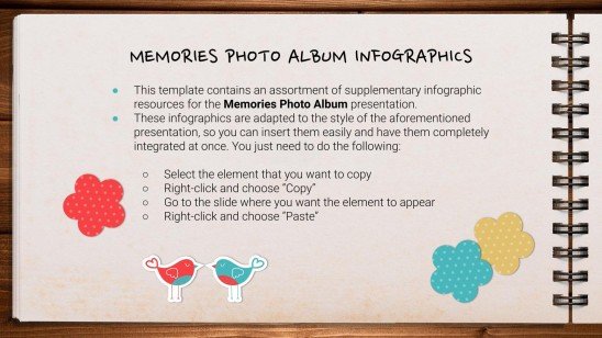 Memories Photo Album Infographics | Google Slides & PPT