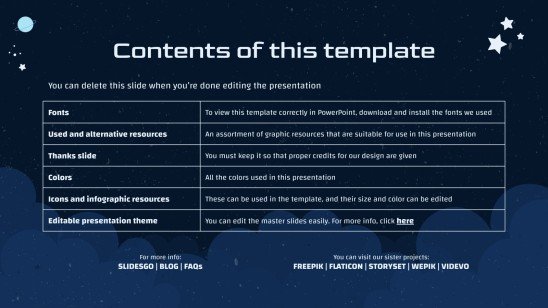 Midnight Background Portfolio | Google Slides & PowerPoint
