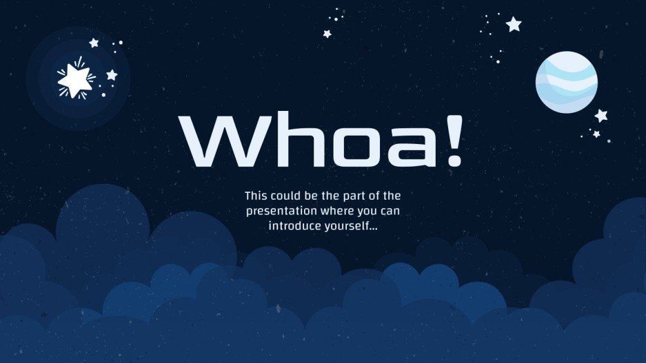 Midnight Background Portfolio | Google Slides & PowerPoint