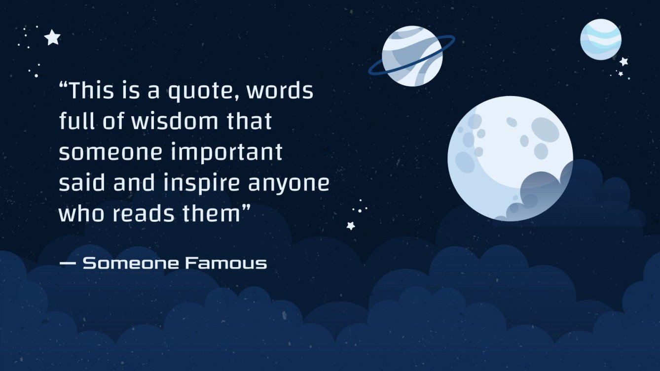 Midnight Background Portfolio | Google Slides & PowerPoint