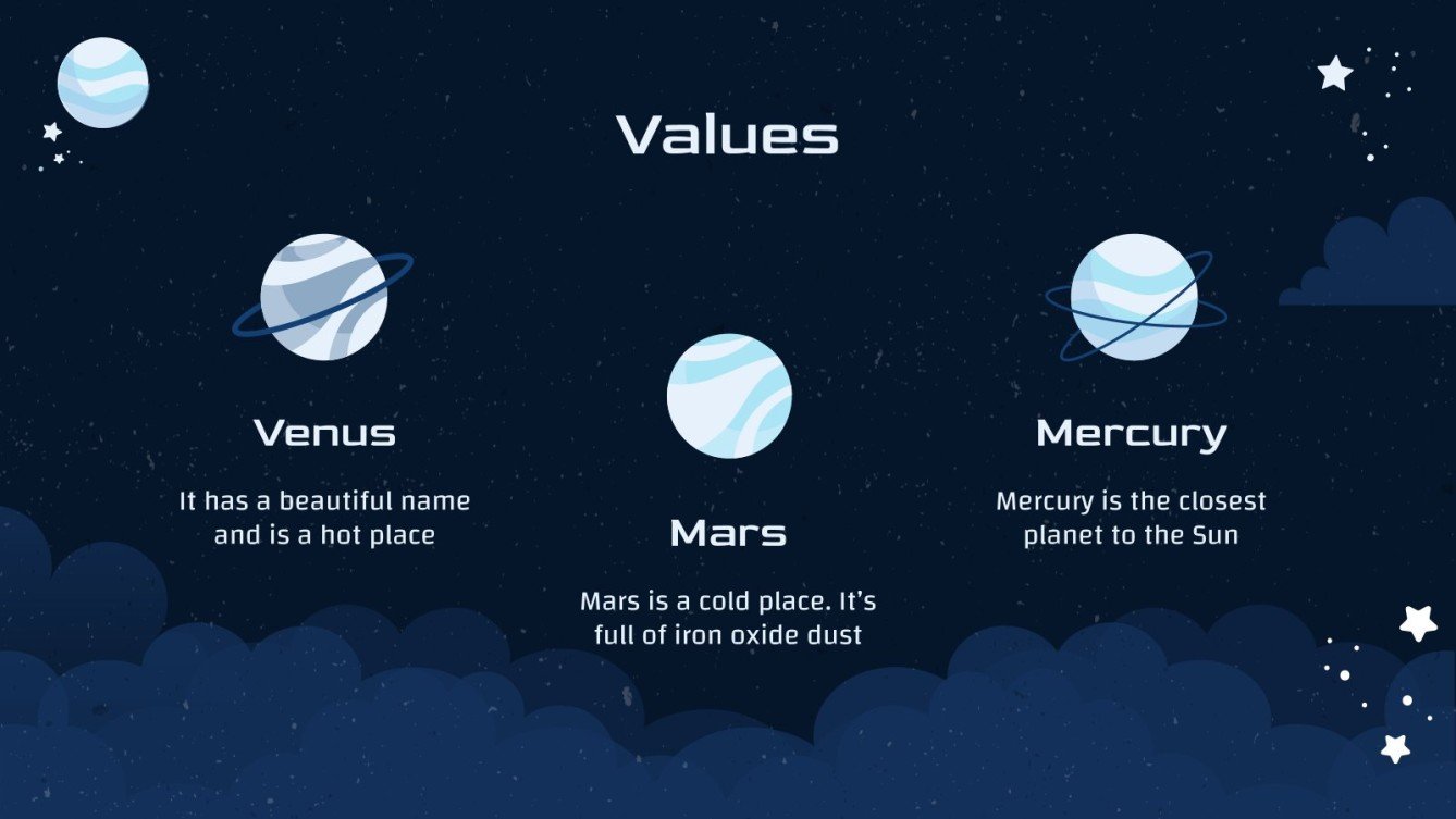 Midnight Background Portfolio | Google Slides & PowerPoint