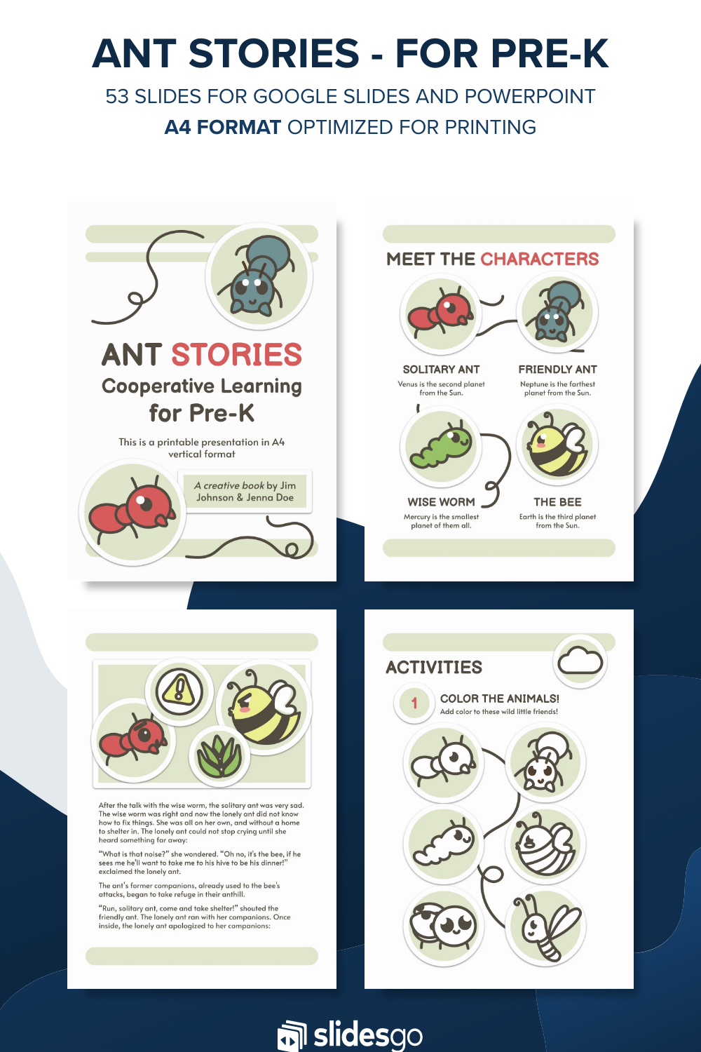 Ant Stories - Cooperative Learning for Pre-K | Google Slides