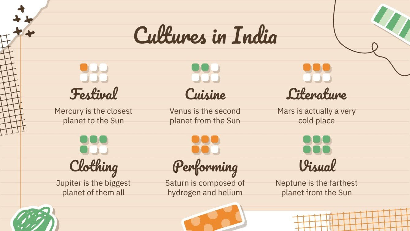 Indian Culture Cute Stickers Notebook Lesson for Pre-K