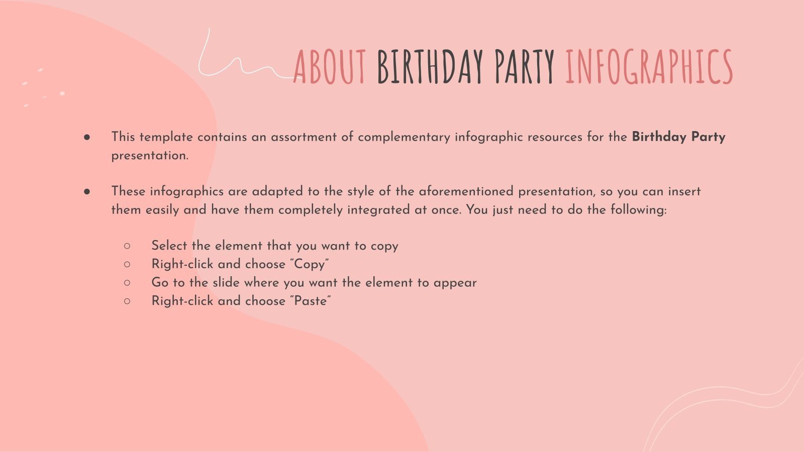 Birthday Party Infographics | Google Slides & PowerPoint