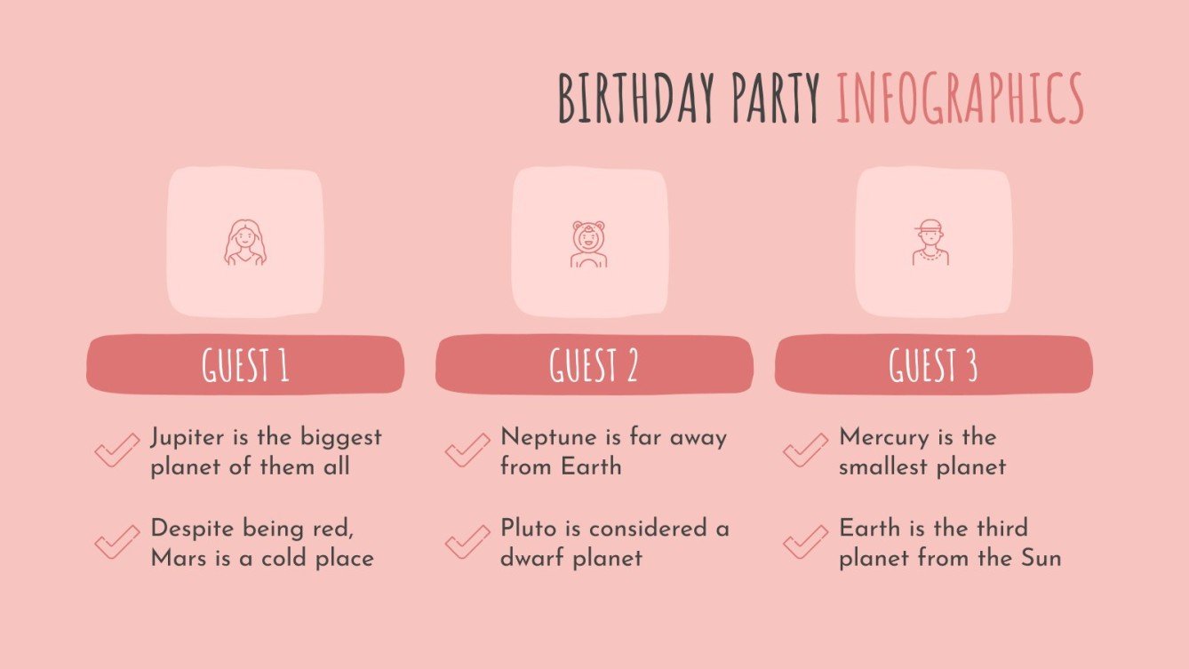 Birthday Party Infographics | Google Slides & PowerPoint