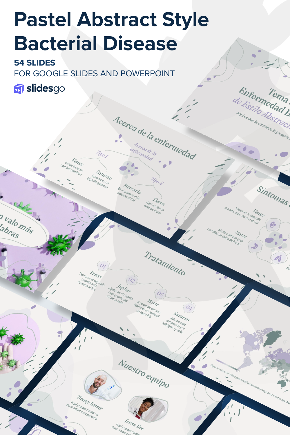 Pastel Abstract Style Bacterial Disease Theme