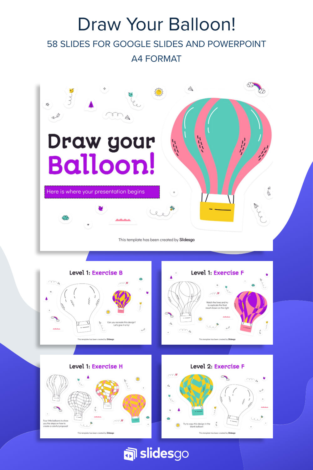 Draw your Balloon! | Google Slides & PowerPoint Template