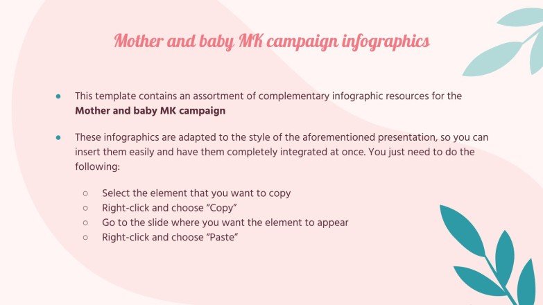 Mother and Baby MK Campaign Infographics