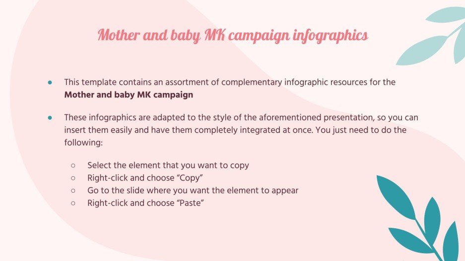 Mother and Baby MK Campaign Infographics