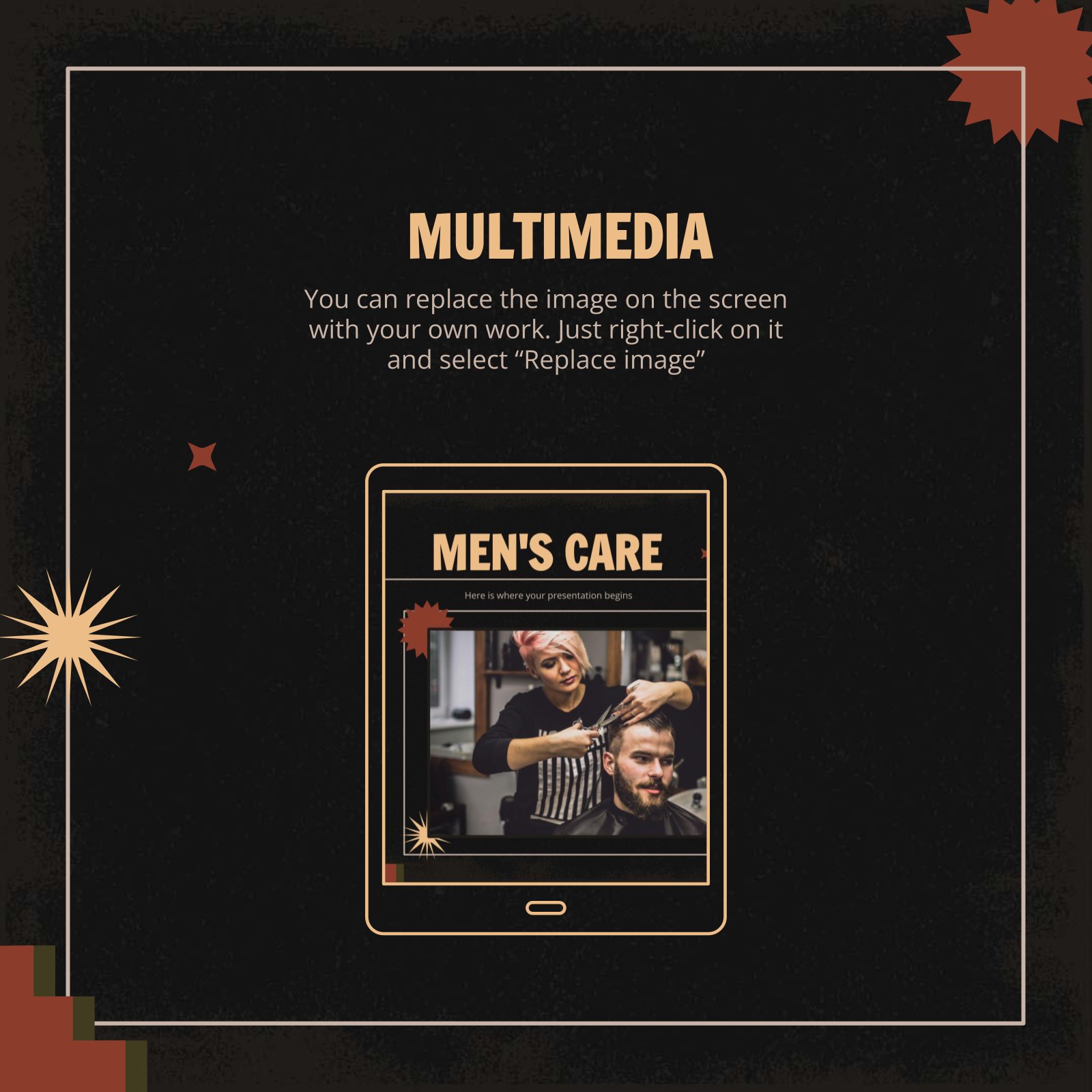 Men's Care IG Square Posts | Google Slides and PowerPoint