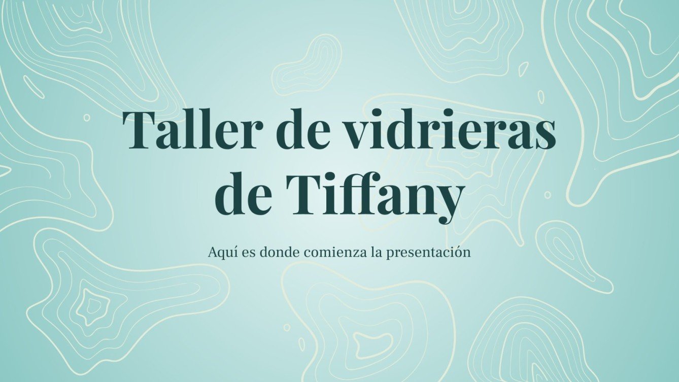 Tiffany Stained Glass Workshop | Google Slides and PPT