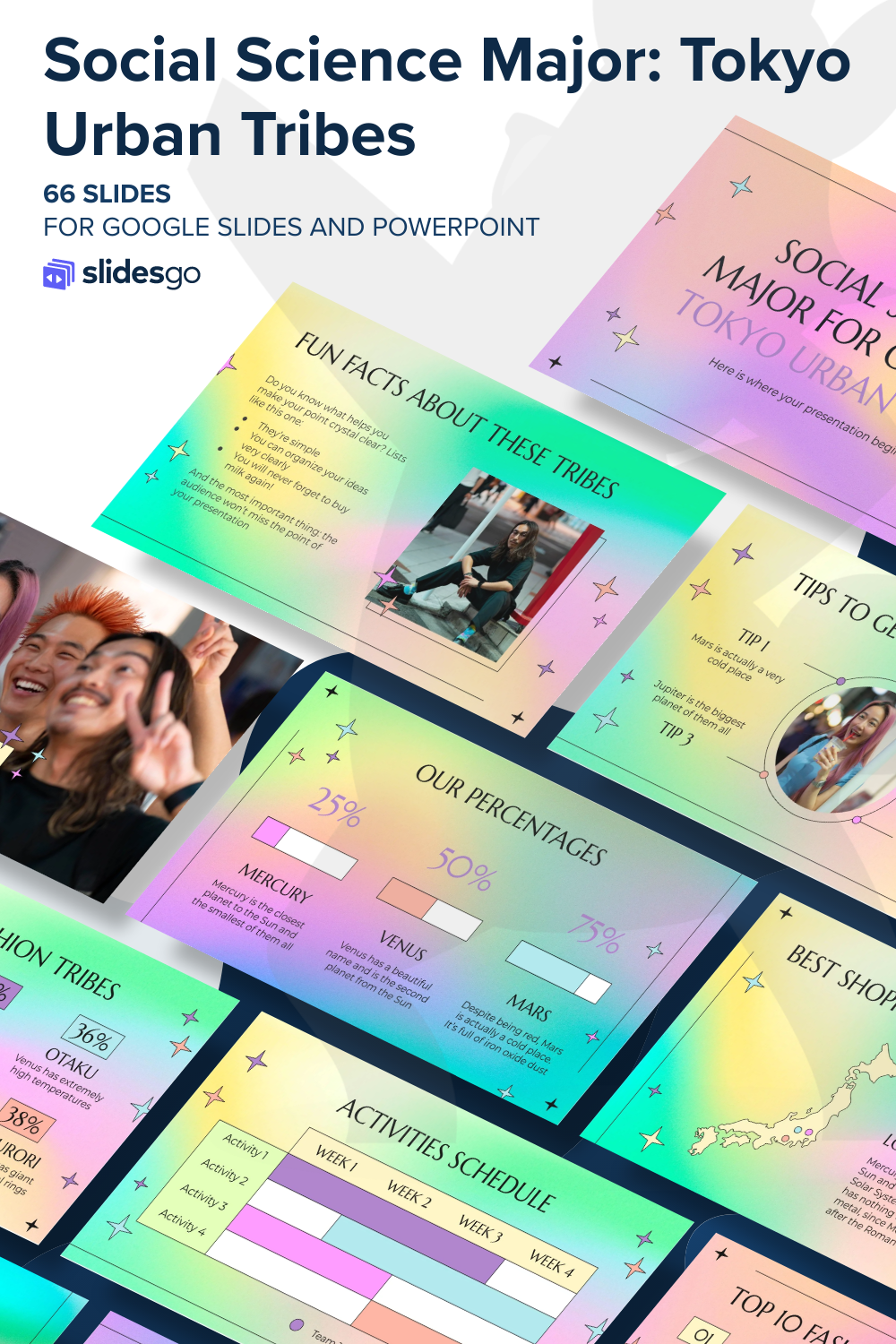 Tokyo Urban Tribes for College | Google Slides & PowerPoint