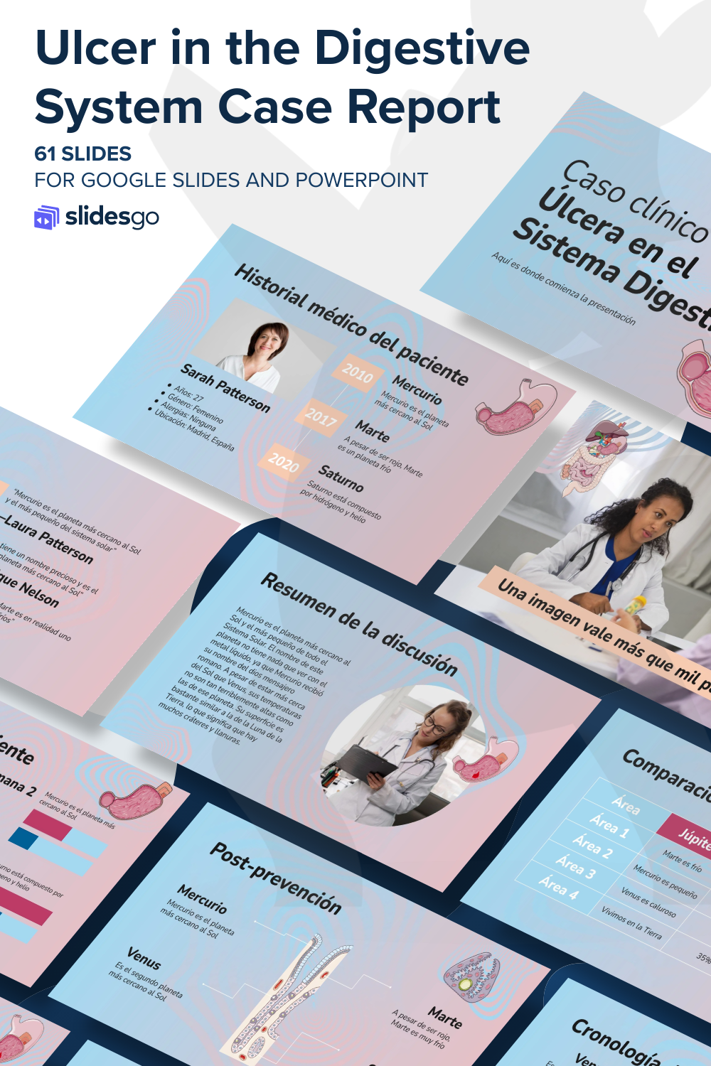 Digestive System Ulcer Case Report | Google Slides & PPT