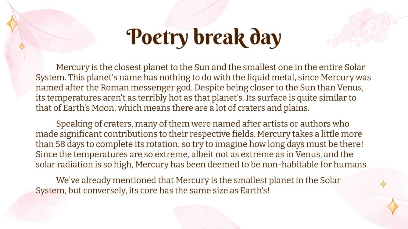 Enjoy Poetry Break Day! | Google Slides and PowerPoint