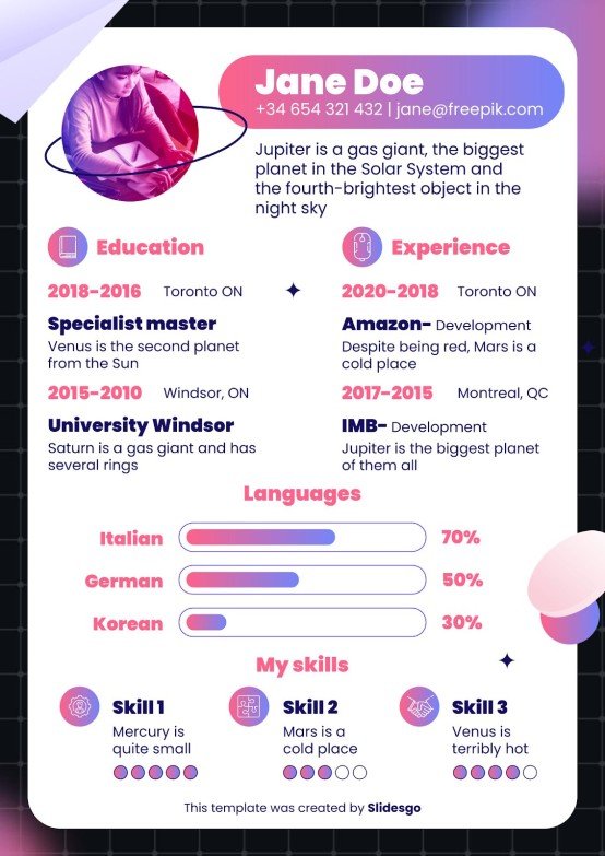 Hacker CV | Google Slides & PowerPoint template