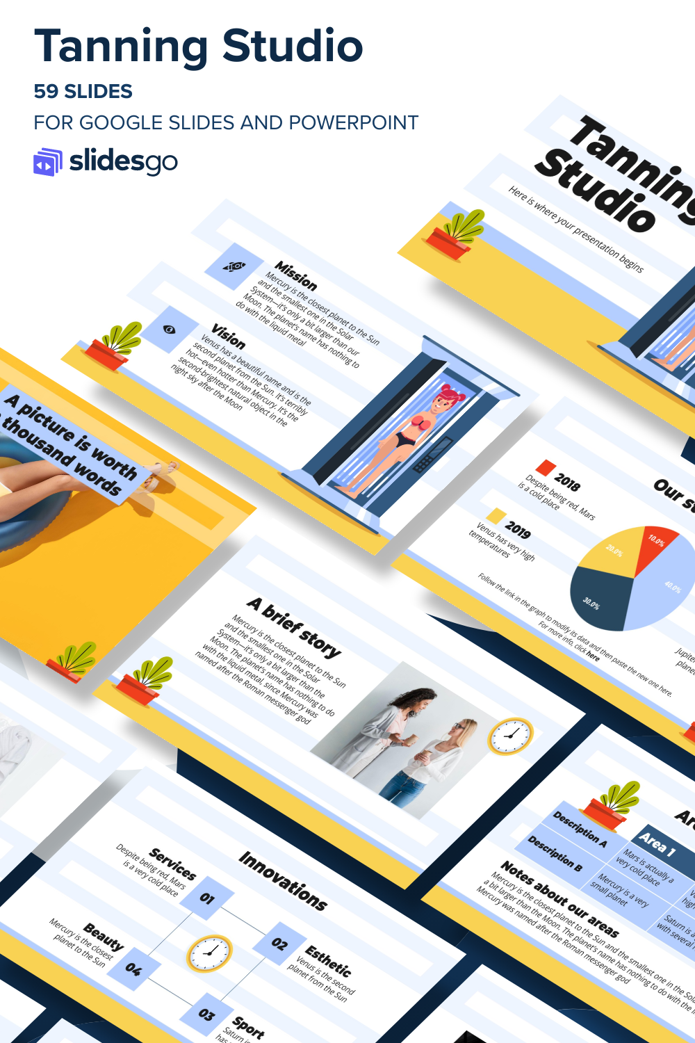 Tanning Studio | Google Slides and PowerPoint Template
