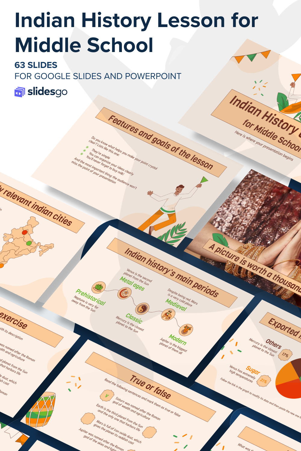 Indian History Lesson for Middle School | Google Slides