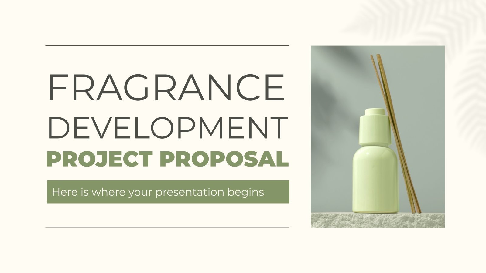 Fragrance Development Project Proposal | Google Slides & PPT