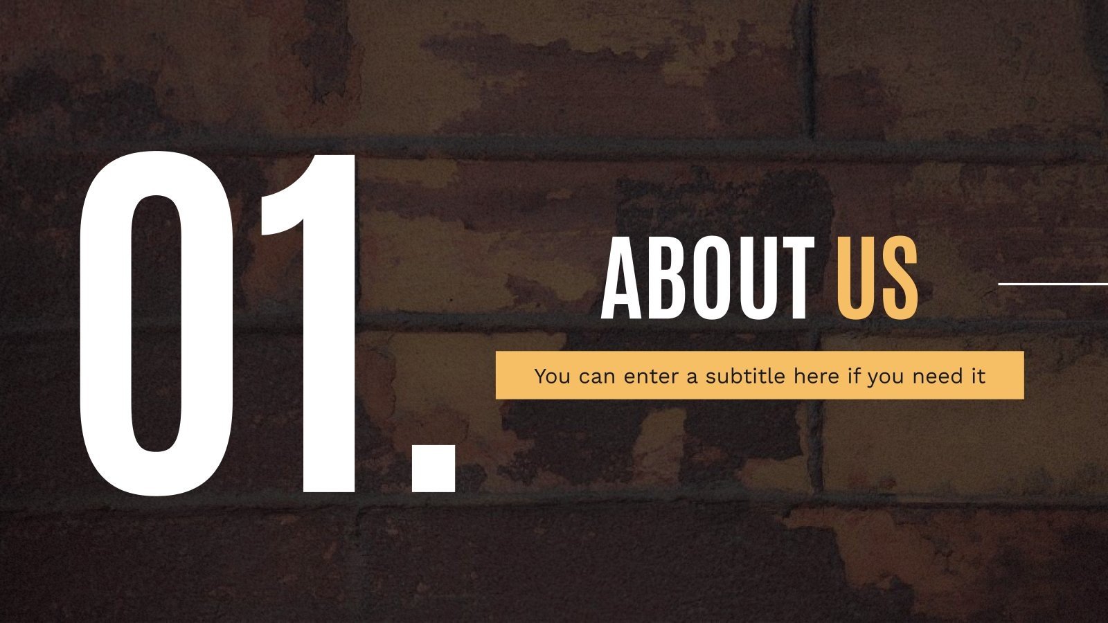 Brick Aged Texture Marketing Plan | Google Slides & PPT