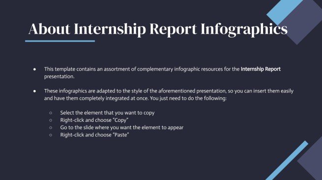 Internship Report Infographics | Google Slides & PowerPoint