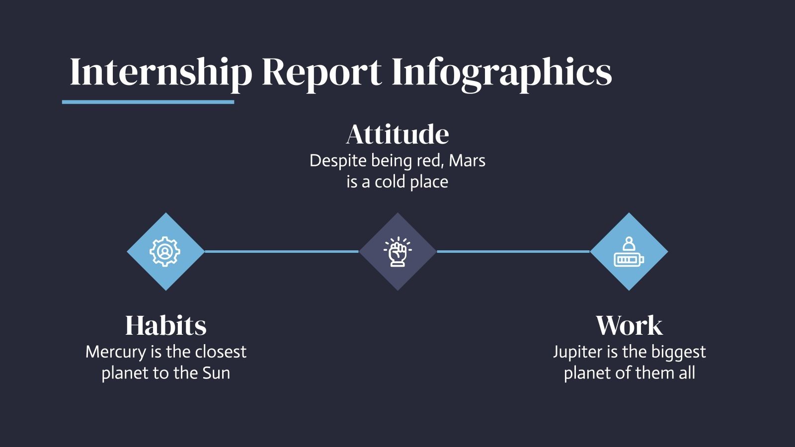 Internship Report Infographics | Google Slides & PowerPoint