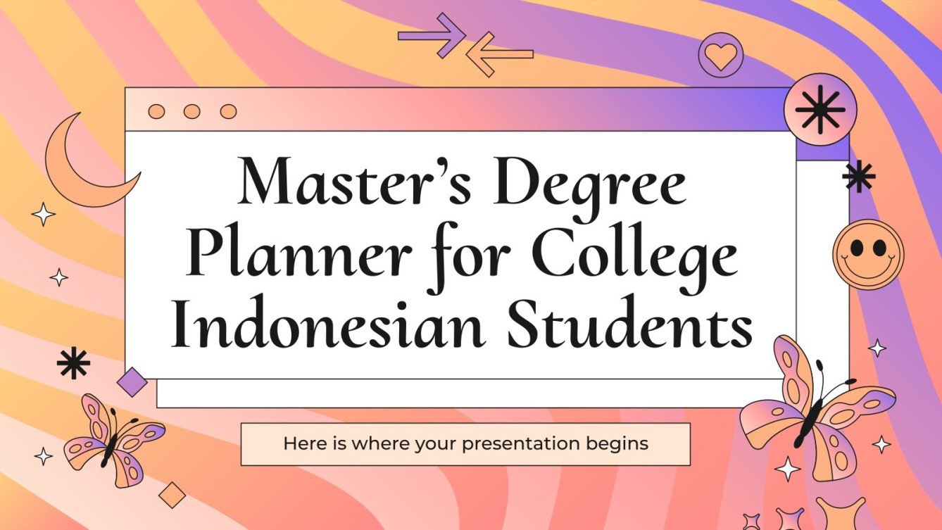 Master's Degree Planner for College Indonesian Students