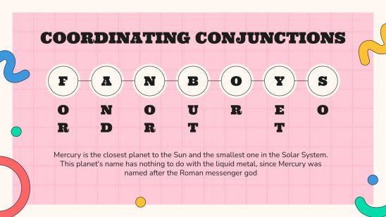 Grammar: Coordinating Conjunctions Infographics