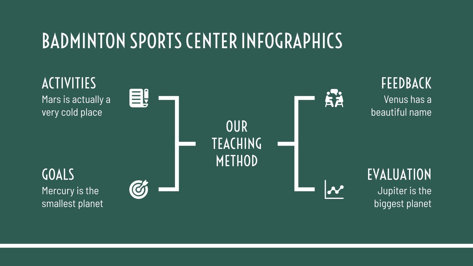 Badminton Sports Center Infographics | Google Slides & PPT