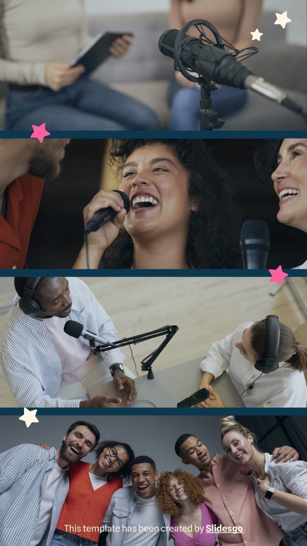 Talk Show IG Stories for Social Media | Google Slides & PPT