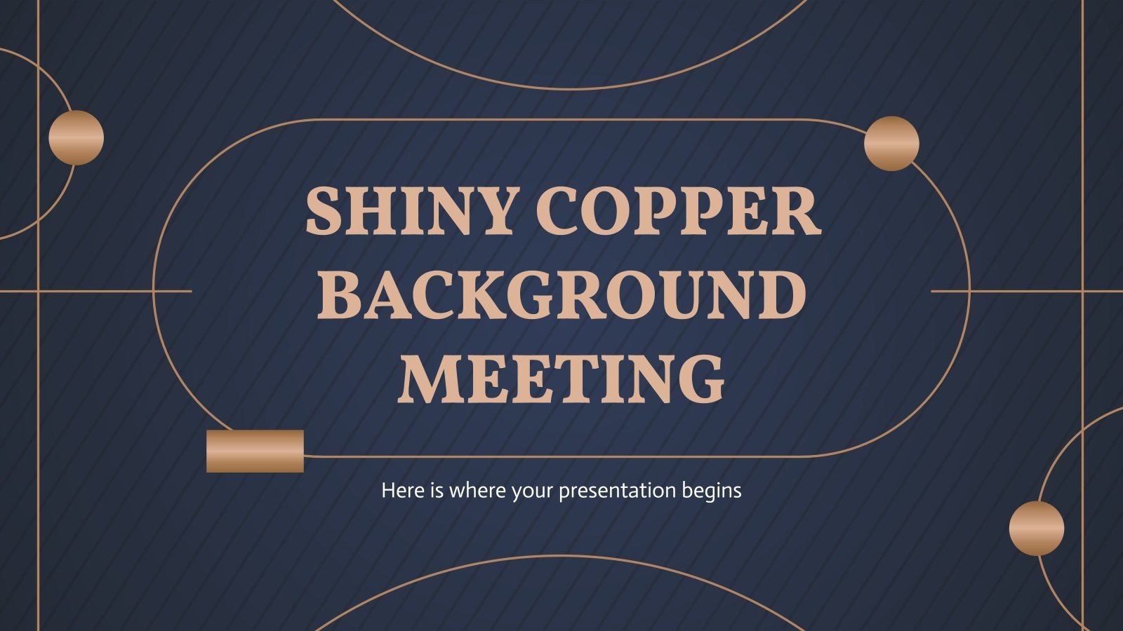 Shiny Copper Background Meeting | Google Slides & PPT