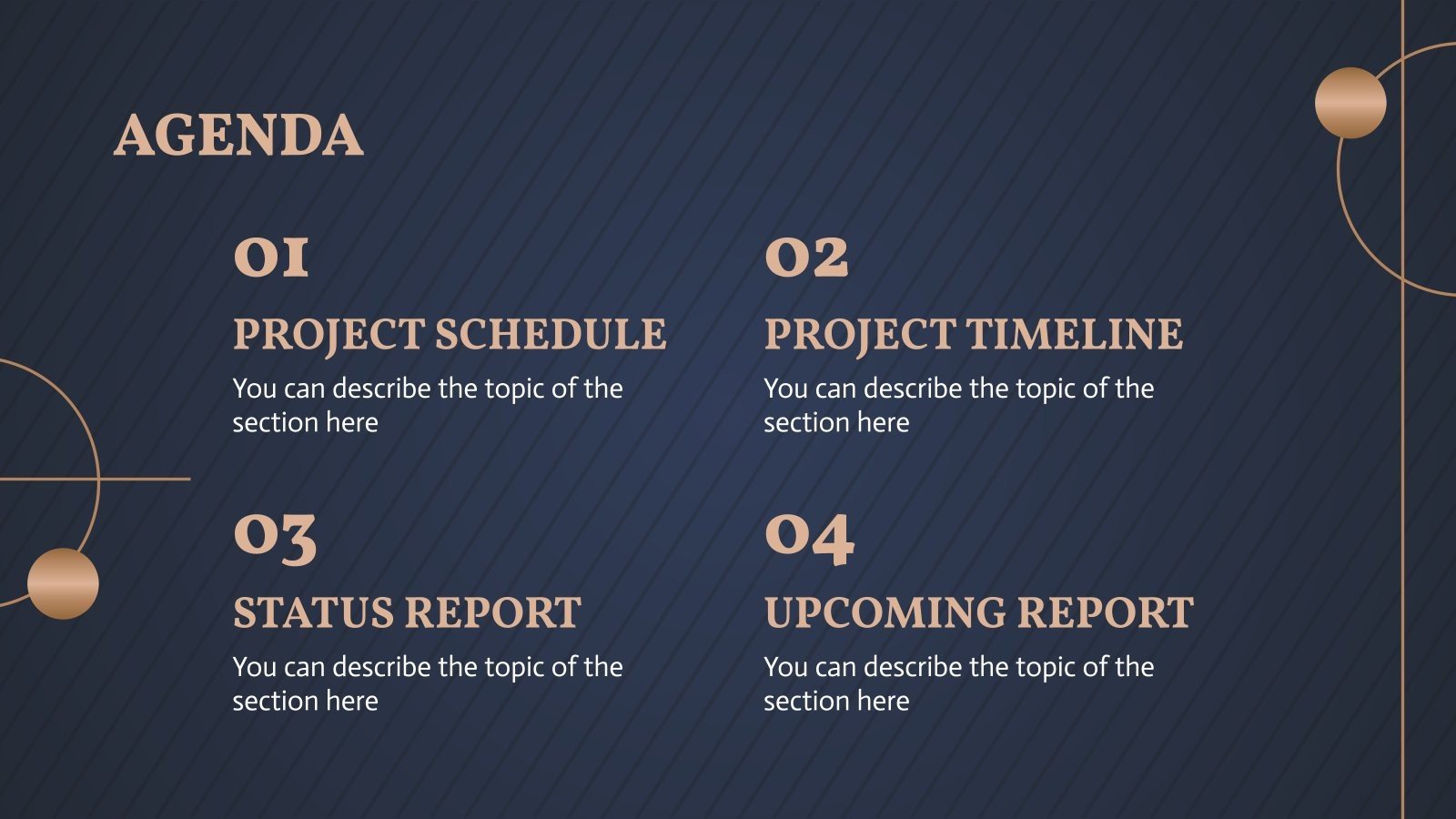 Shiny Copper Background Meeting | Google Slides & PPT