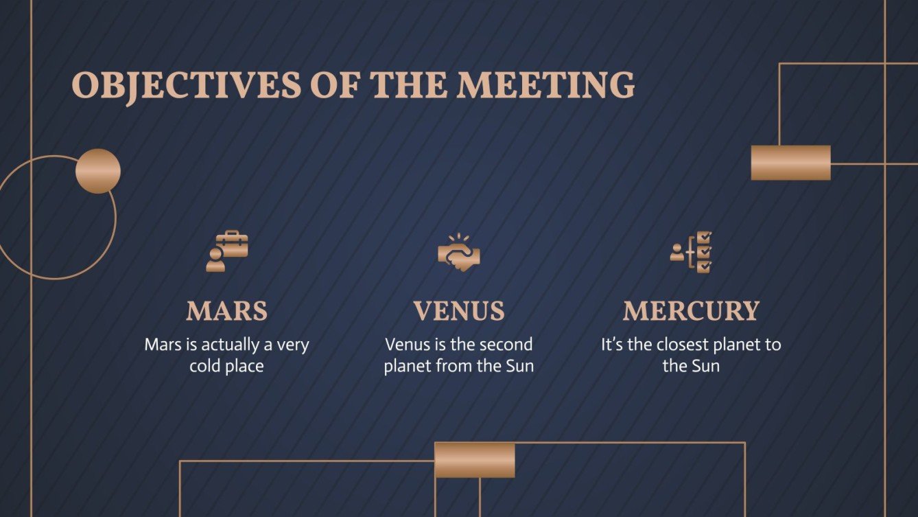 Shiny Copper Background Meeting | Google Slides & PPT