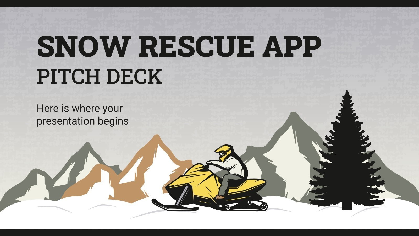 Snow Rescue App Pitch Deck | Google Slides & PowerPoint