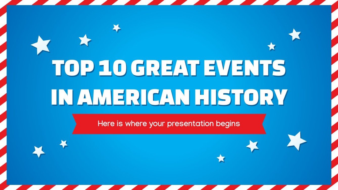 Top 10 Great Events in American History | Google Slides