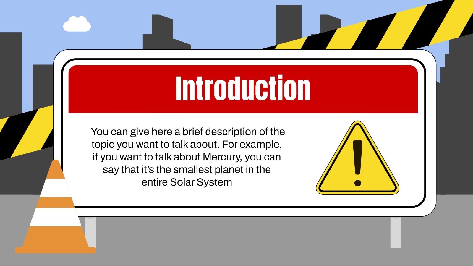 Construction Areas Warning Signs | Google Slides & PPT