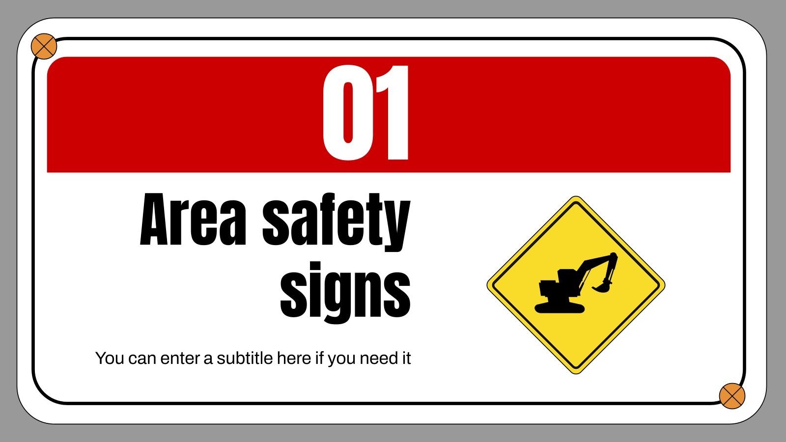 Construction Areas Warning Signs | Google Slides & PPT