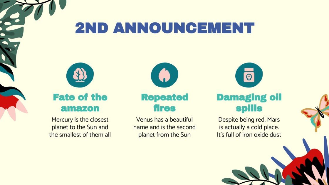 Tropical Amazon Rainforest Newsletter | Google Slides & PPT