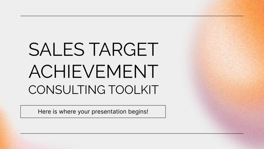 Sales Target Achievement Consulting Toolkit | Google Slides