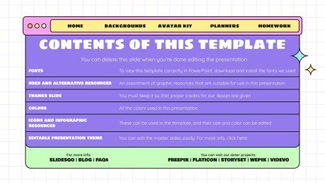 Cartoony Interface Pack for Korean Students | Google Slides