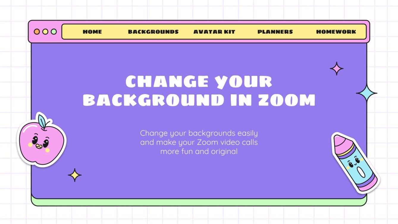 Cartoony Interface Pack for Korean Students | Google Slides