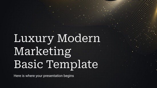 Free Google Slides and PPT Templates with luxury theme