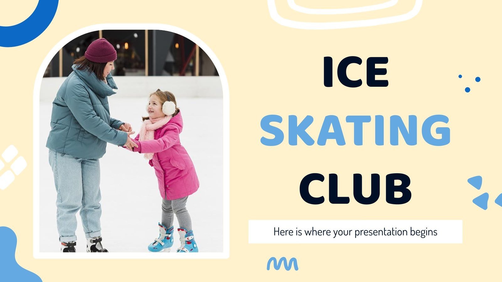 Ice Skating Club | Google Slides and PowerPoint Template