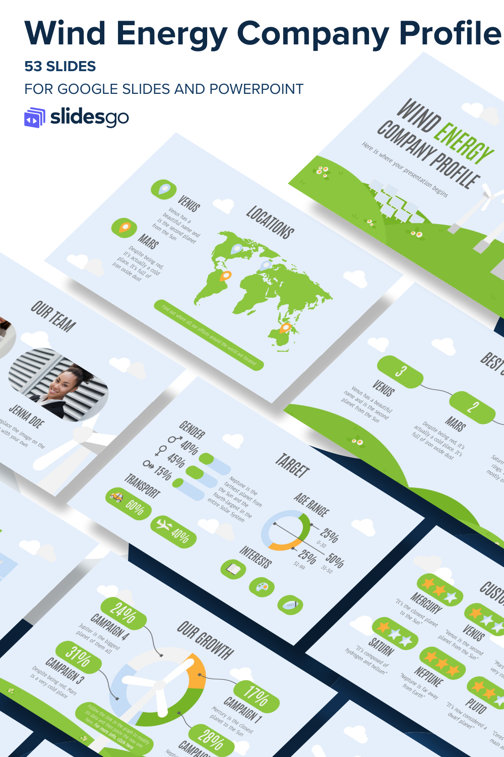 Wind Energy Company Profile | Google Slides & PowerPoint