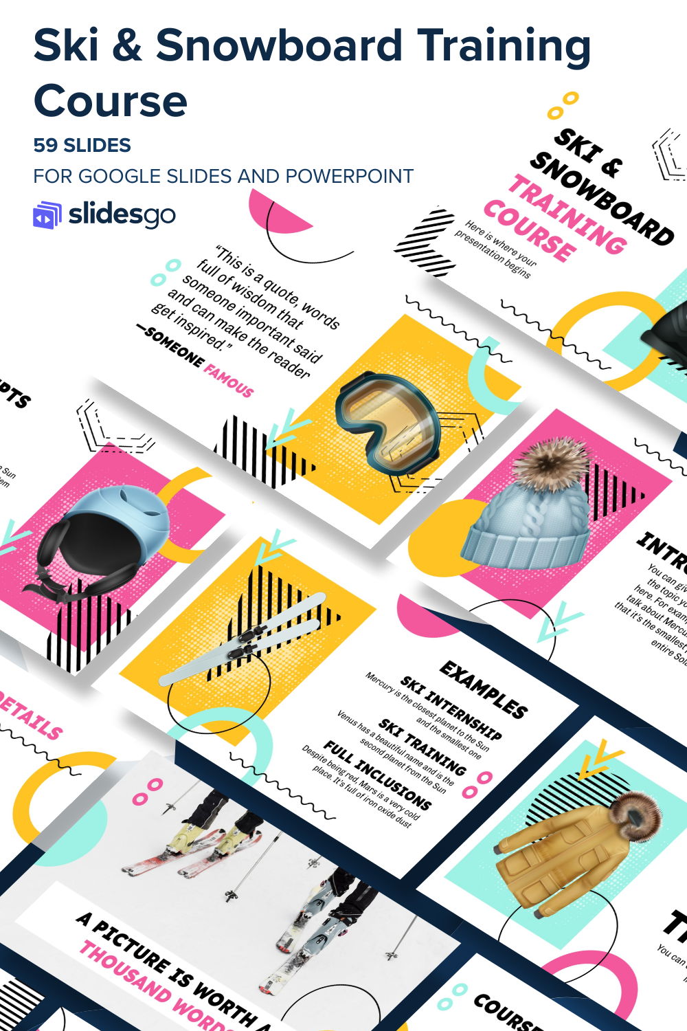 Ski & Snowboard Training Course | Google Slides & PPT