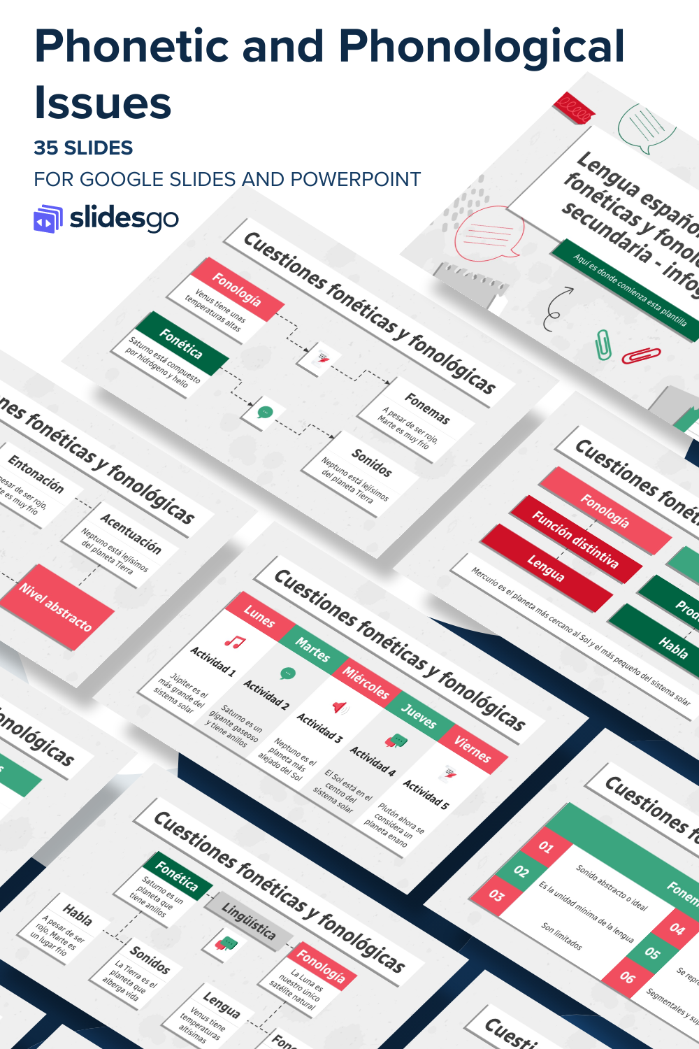 Spanish: Phonetic and Phonological Issues Infographics